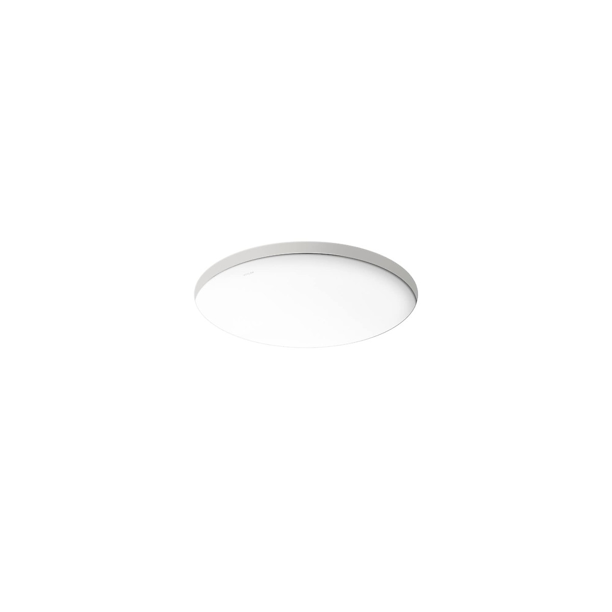KOHLER K-29000-0 Caxton Undercounter Bathroom Sink, Round, White