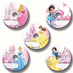 Disney Princess Blank DVDs DVD-R 25 Pack