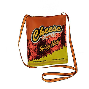 Cheese Crunch Spicy Hot Crossbody Bag in Vinyl