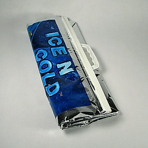 ICE N COLD Insulated Picnic/Shopping Cooler Bags (Pack of Ten) for Groceries, Camping, Hiking, Beach, Travel | Lightweight Soft Collapsible | Large Capacity Hold 35lbs| Fast Same Day Shipping