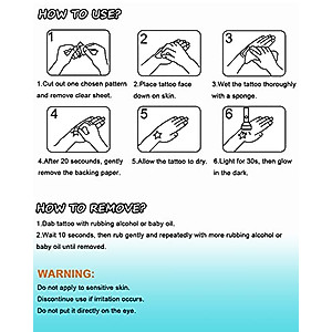 JCFIRE Temporary Tattoos Kids, Glow in Dark Word Cup Soccer Stickers Waterproof Kids Tattoos for Soccer Theme Birthday Party Decorations Party Favors Goodie Bags Gifts