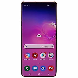 SAM Galaxy S10 Smartphone SM G973F, 4G, International Version (No US Warranty), 128GB 8GB RAM, Prism Black - Unlocked