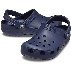 Crocs Unisex-Child Classic Clogs, Navy/Navy, 4 Big Kid