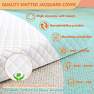 jela Foldable Mattress Twin Mattress, 4 Inch Memory Foam Folding Mattress, Trifold Mattress with Storage Bag and Waterproof Lining, Portable Mattress for Camping, Floor, Guest (38x75x4 inch, Twin)