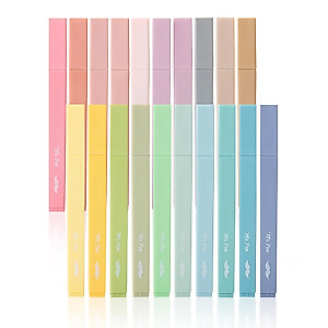 Mr. Pen- Aesthetic Highlighters, 20 pcs, Chisel Tip, Pastel Colors, No Bleed Bible Highlighter Pastel, Highlighters Assorted Colors, Pastel Highlighter Set, Christmas Gifts