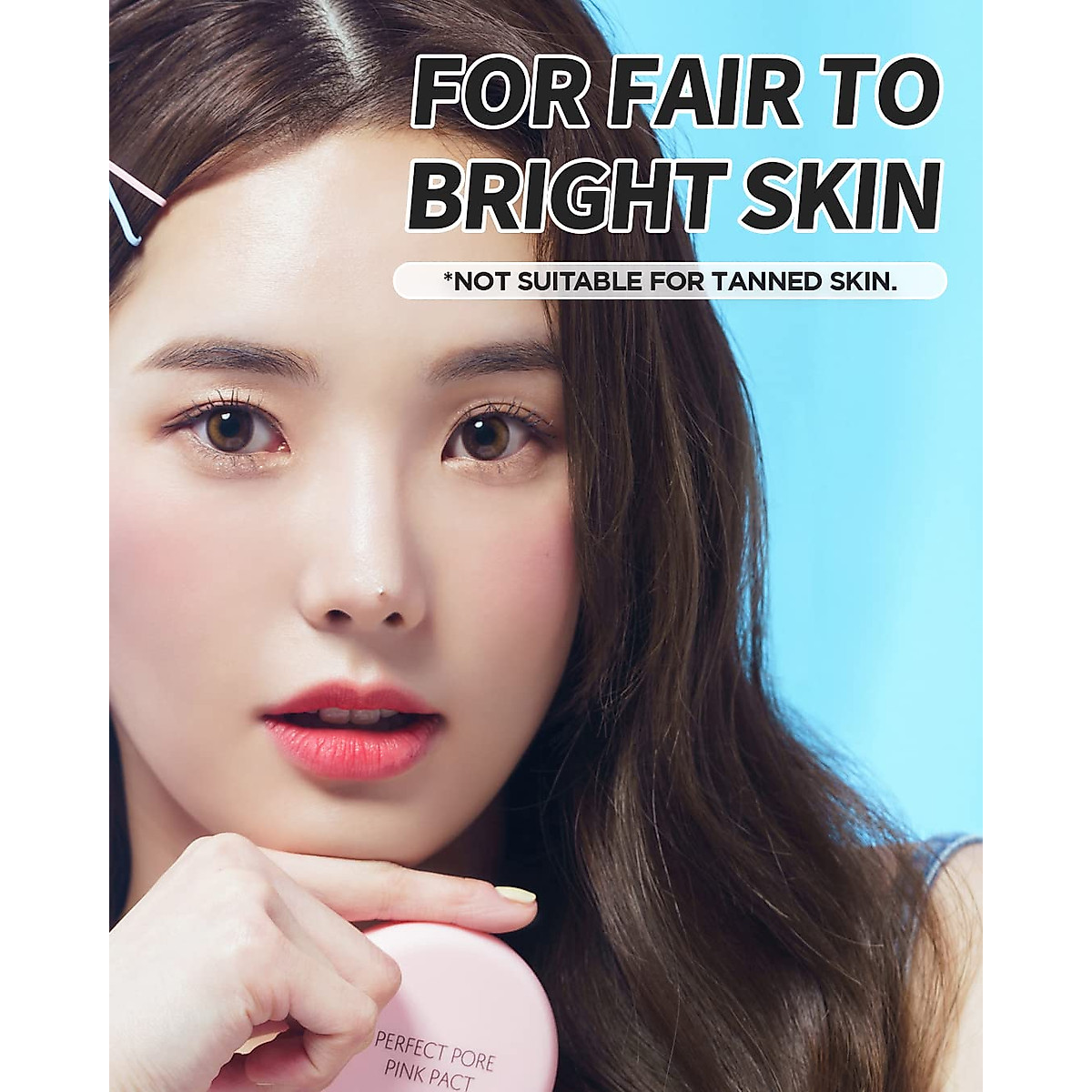 THESAEM Saemmul Perfect Pore Pink Pact - Makeup Finishing Pressed Powder for Sebum Control and Pore Minimization, Soothes Sensitive Skin with Calamine, Setting Powder, Clumps Free 12g