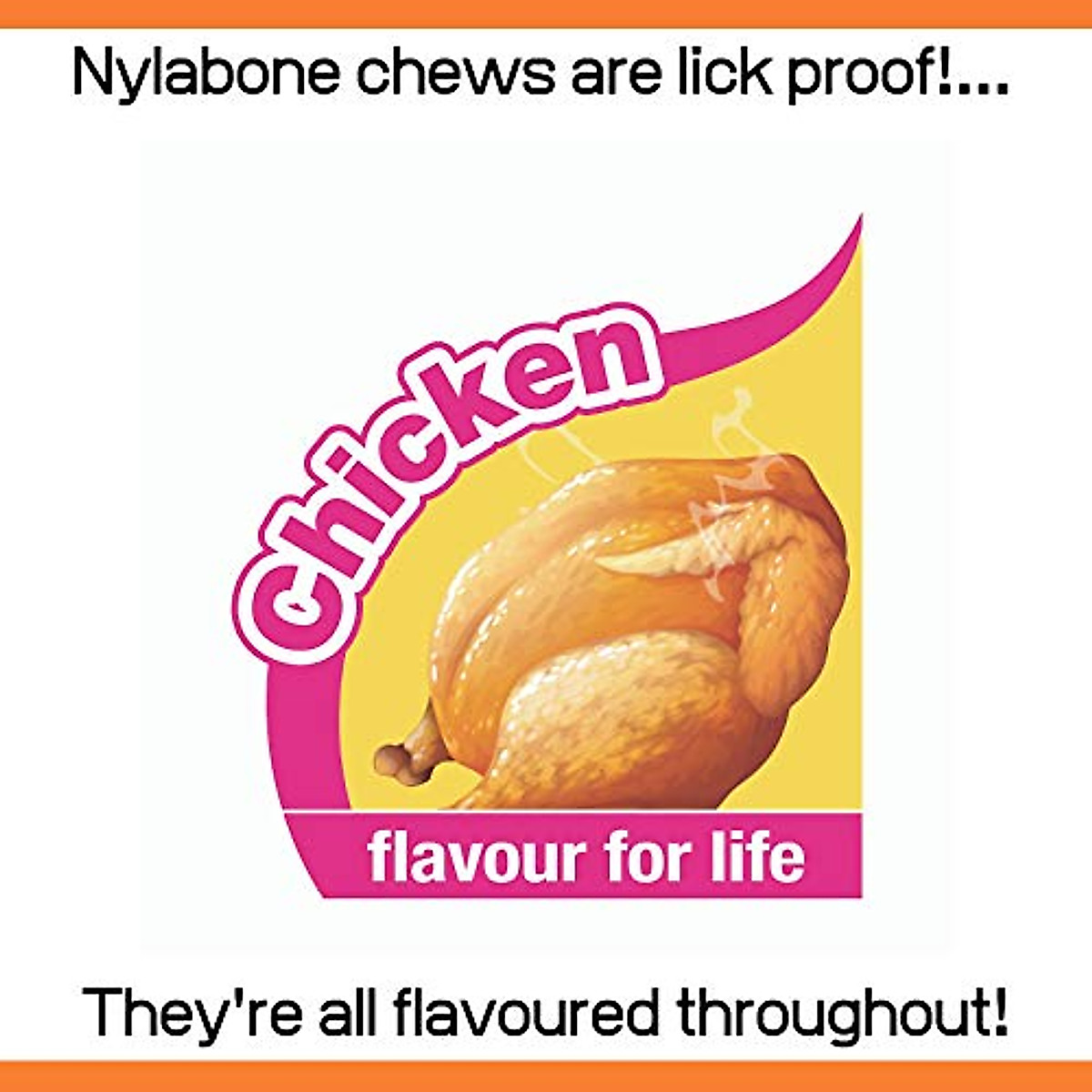 Nylabone Puppy Chew Gentle Chewing Puppy Antler Alternative Chicken Flavored Dog Chew Toy, Petite
