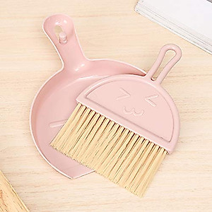 Broom with Dustpan Combo Set Mini Desktop Sweeping Cleaning Brush Small Cleaning Brush and Dustpan Set Broom Set Dust Pan and Broom Set Dust Broom Cleaning Tools Apartment Home Essentials