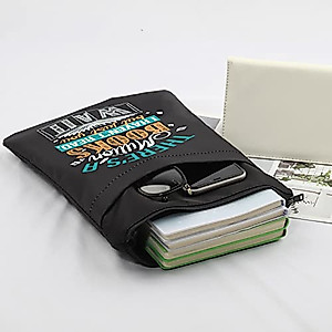 SEIRAA Book Lover Book Sleeve Book Covers with Zipper for Literary Nerds There’s a Million Books I Haven’t Read (Nerds Book Sleeve)