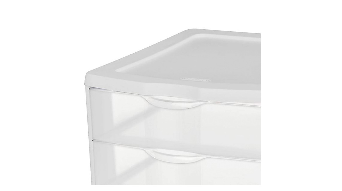 Sterilite ClearView 3 Drawer Organizer - Neatly Organize Your Space