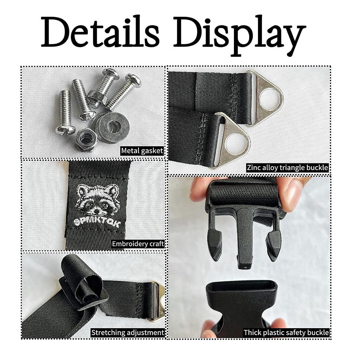 SPMKTQK Trash Can Lock, 4Pcs Trash Can Locks for Animals-Long Lasting, Adjustable Garbage Can Lid Locks for Outside Squirrel, Bear Proof Trash Can Lid Lock, Garbage Can Locks for Various Bins (4)