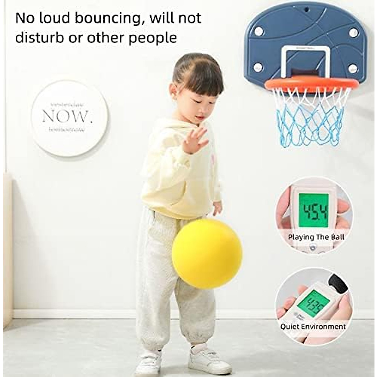 Ganjiang 7Inches Uncoated Silent Foam Ball, Indoor &Outdoor Sponge Ball Playground Ball Dodge Ball Yellow Color