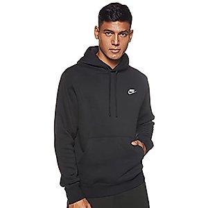 Nike Pull Over Hoodie, Black/Black/White, Large