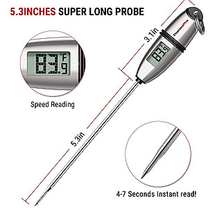 ThermoPro TP-02S Instant Read Meat Thermometer+ThermoPro TM01 Kitchen Timers for Cooking