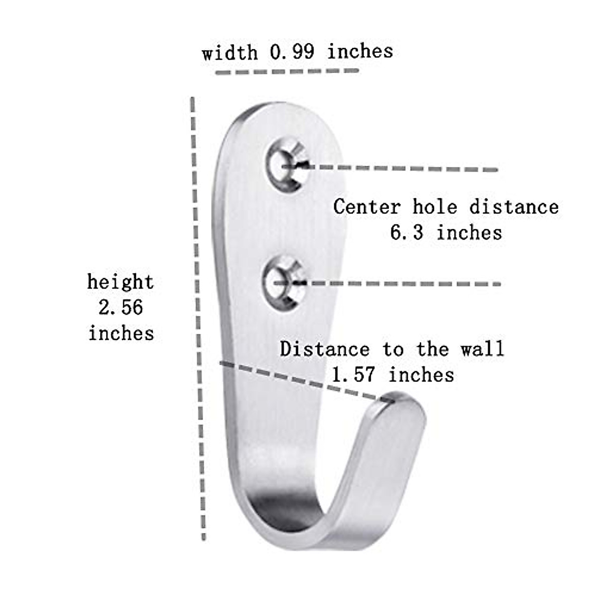 MANMILAI Wall Hooks Heavy Duty Mounted Standard Coat Hooks for Wall Hooks for Hanging Shelf with Hooks