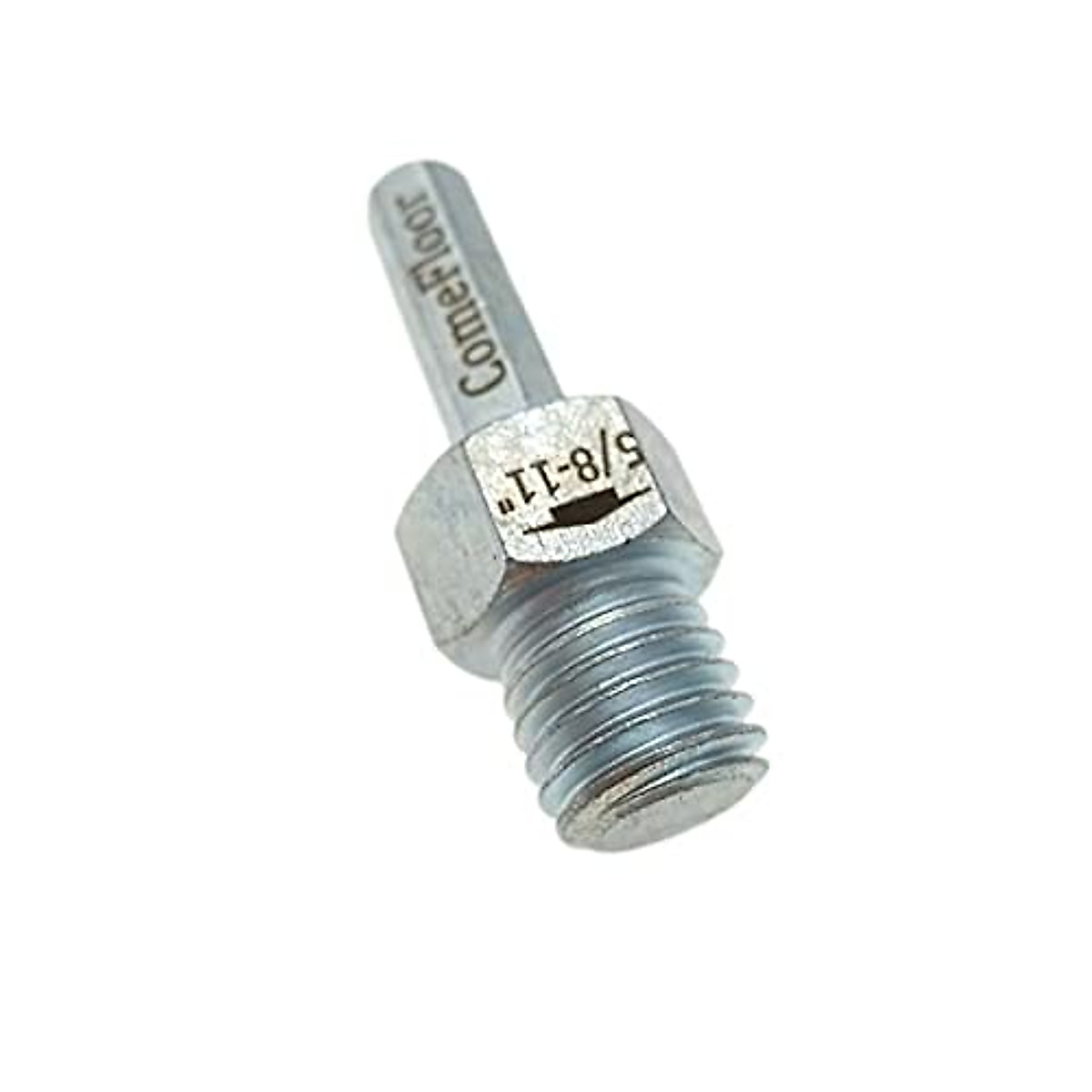 ComeFloor Core Drill Bit Arbor Adapter for Threaded Diamond Hole Saw 3/8" Hex to 5/8"- 11 Male Drill Sanding Attachment Arbor Shaft Adapter