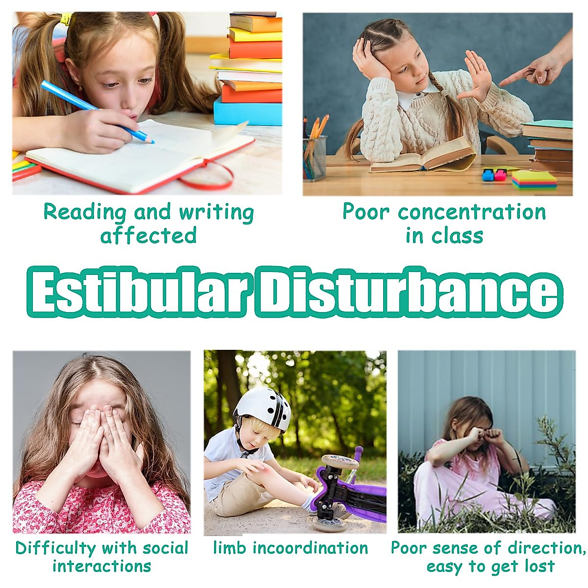 Luanka Kids Swivel Chair Sensory,Autism Chairs for Kids,Sensory Spinning Chair for Kids Autism,Toddler Coordination Sensory Products for Ages 3 Years and UP,Gifts for Kids with Autism (Green)