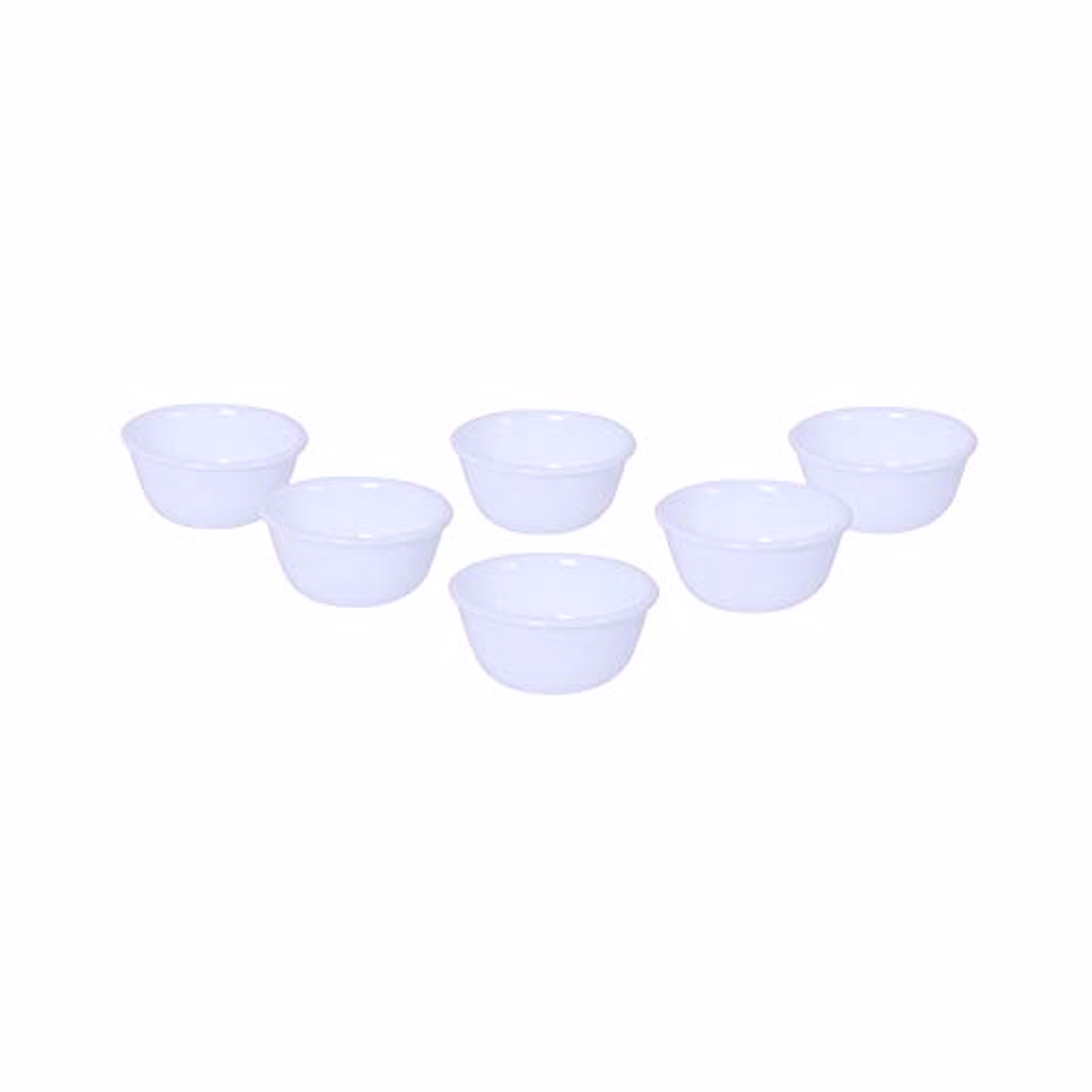 Corelle, 18/8 Stainless Steel Winter Frost White (4 Bowls) Livingware 12-Ounce Soup/Dessert-cup, 11.81 x 11.42 x 3.74 inches