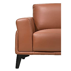 New Classic Furniture Como Loveseat, Terracotta
