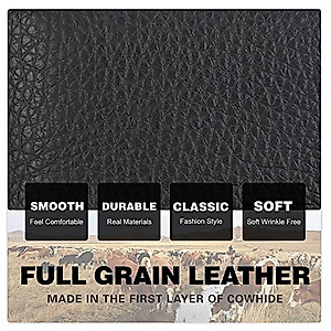 Contact's Womens Kiss Lock Wallet Leather Kiss Clasp Coin Purse Small Card Holder Bifold Rfid Wallet for Women (Black)