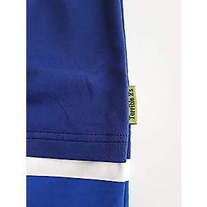 Terrible 2's Strip Proof One-Piece Romper with a Back Zipper in Blue/White (3 T)