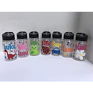 Personalized children's 10 ounce water bottle or tumbler - ladybug design