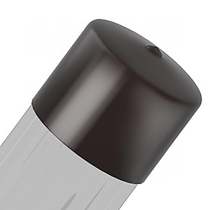 Round Vinyl Caps - 0.207" x 0.500" Round Vinyl Cap (RVC9011) Material: Black Vinyl MOCAP RVCC9011-5 (qty1030)