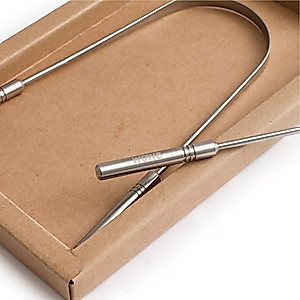 Wowe Lifestyle Tongue Scraper Cleaner - Eco-Friendly Metal - Get Rid of Bad Breath, and Halitosis - Pack of 2 (Stainless Steel)