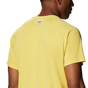 Columbia Men's PFG Respool Knit Short Sleeve, Sun Glow, Large