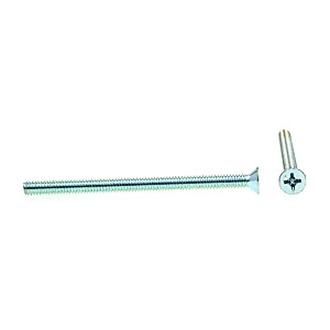 Prime-Line 9002144 Machine Screws, Flat Head, Phillips Drive, 1/4 In.-20 X 4 In., Zinc Plated Steel (20 Pack)