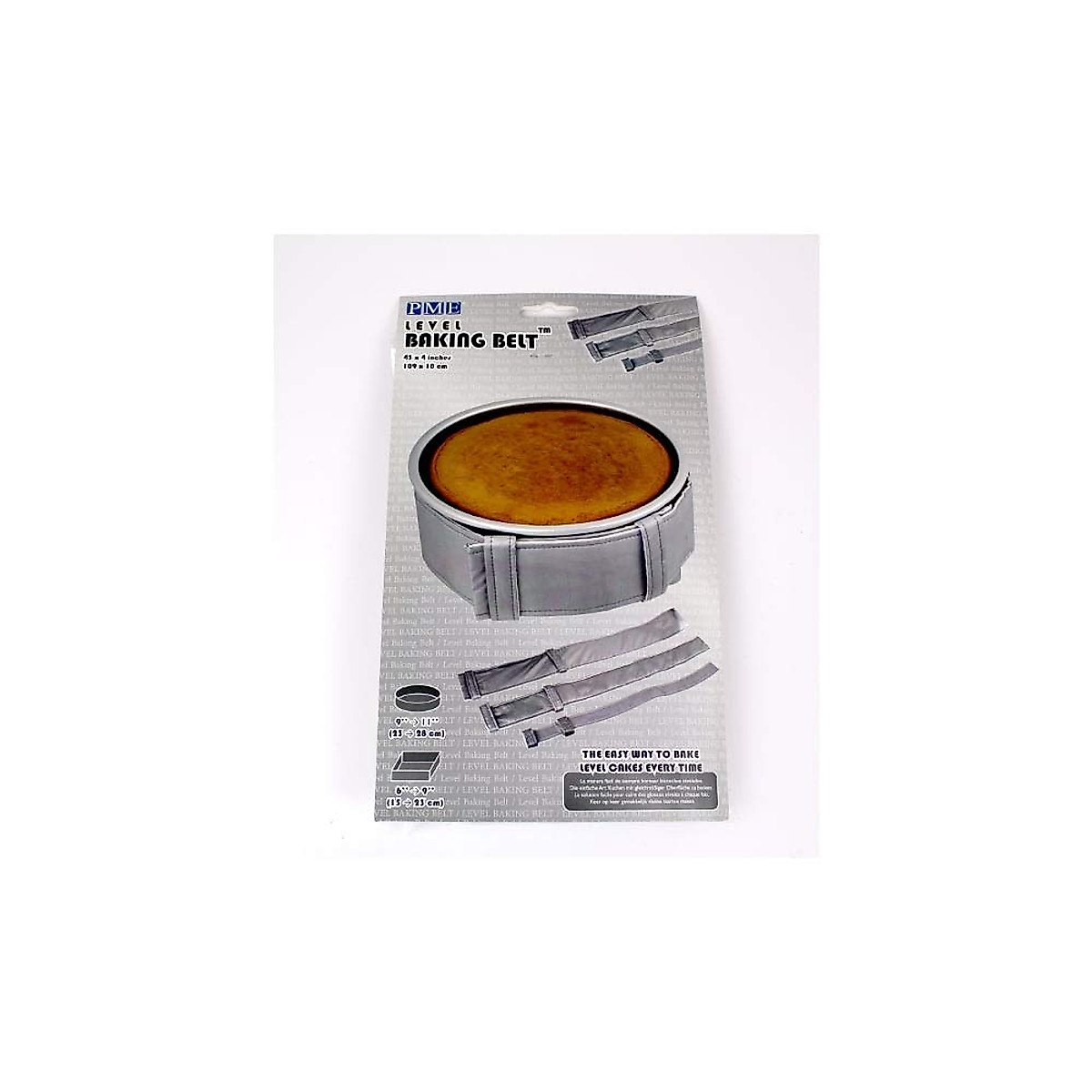PME Level Baking Belt for Round and Square Pans, 42 x 4-inch, Gray