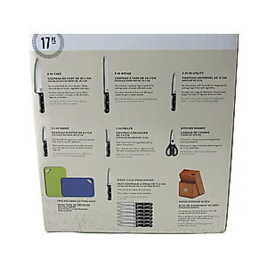 Knife Set Blk 17pc
