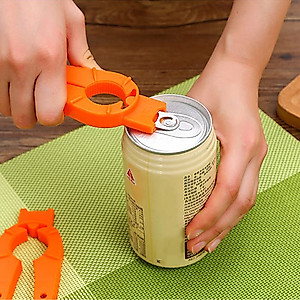 4 PACK Multifunctional Kitchen Can Opener Adjustable Easy Grip Bottle Jar Opener Use for Elderly Weak Hands and Arthritic
