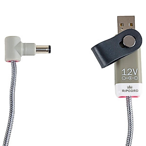 myVolts Ripcord USB to 12V DC Power Cable Compatible with Korg opsix Synth
