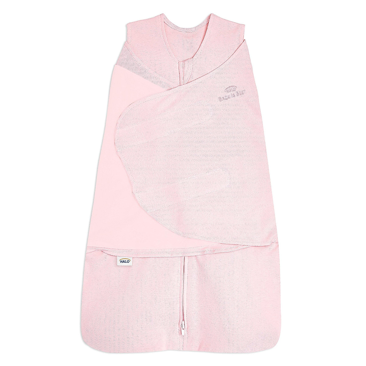 HALO Sleepsack Gift Set Bundle - Micro Fleece Swaddle Wearable Blanket, Cream, Small - Organic Cotton Swaddle & Wearable Blanket 2-Piece Gift Set Box, Strawberry, Small/Medium