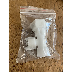 LeonKing Bidet US Plastic T adapter 7/8"(15/16"), 1/4" inch hose attachment side 3 way connector with rubber washer