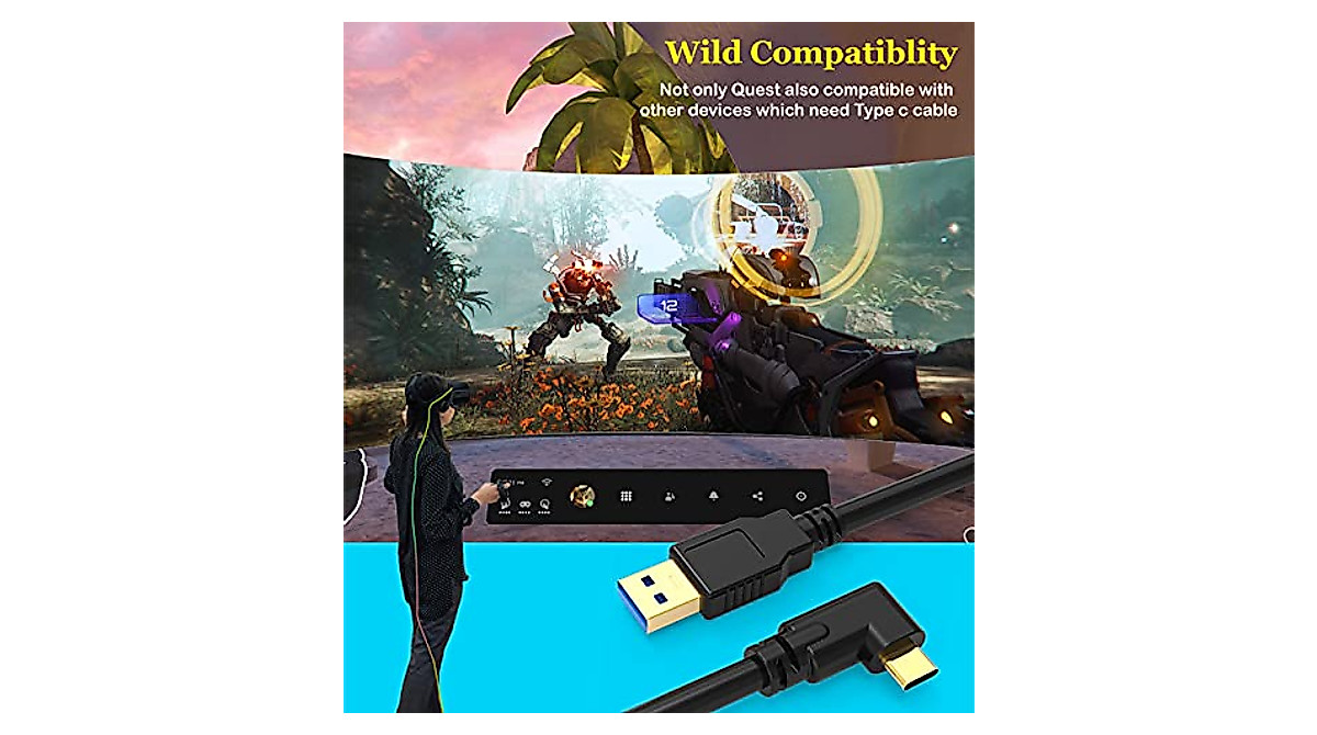 Quest2 Link Cable - High Speed Data Transfer & Charging