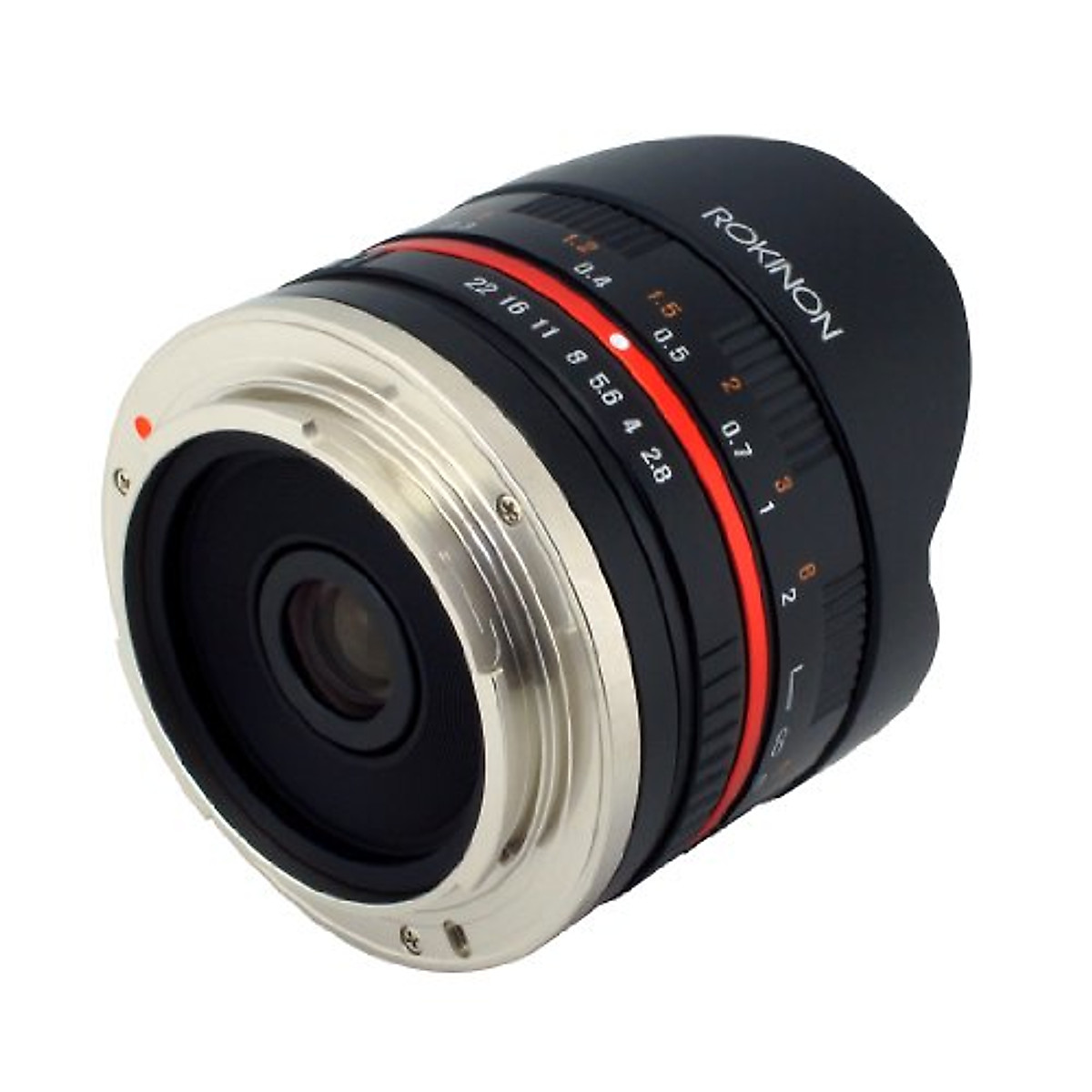 Rokinon 8mm F2.8 UMC Fisheye II (Black) Fixed Lens for Sony E-Mount (NEX) Cameras (RK8MBK28-E)