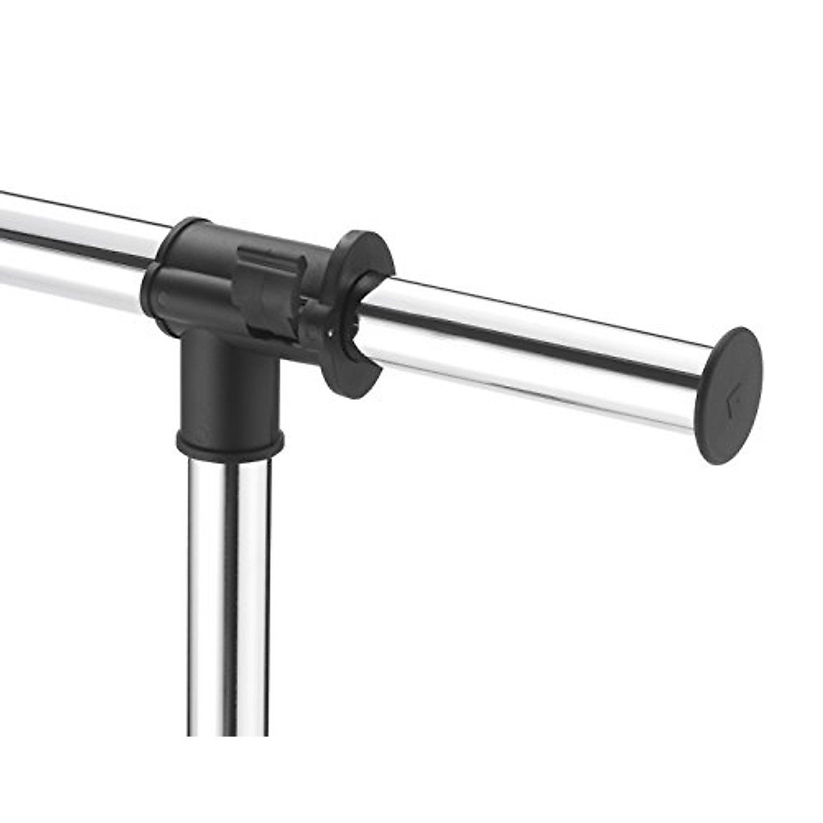 Whitmor Adjustable 2-Rod Garment Rack - Rolling Clothes Organizer - Black and Chrome