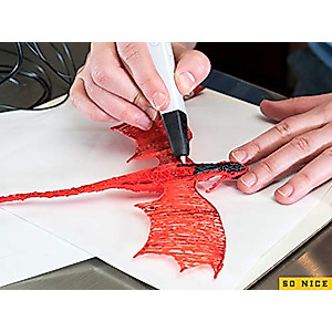 28 Colors, 3 Colors Glow in The Dark, Extra Long 3D Pen/Printer Filament 560 Feet, Premium PLA, Each Color 20 Feet, Bonus 100 Stencils Ebook Included by So Nice