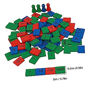 STOBOK 3 Sets Home Edition Stamp Game Wooden Building Blocks for Wood for Boys Age 1 for 1 Year Old boy Newborn Girl Teaching aids Bamboo