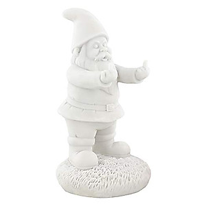 Gnometastic Gnude Gnomes - Unpainted Double Bird Garden Gnome Statue, 8.5" Inches/DIY Paint Your Own Gnome