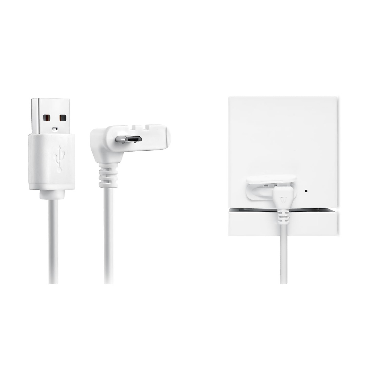 Wasserstein Solar Panel Compatible with Wyze Cam Outdoor - Power Your Surveillance Camera continuously with 2W 5V Charging (2-Pack, White) (Wyze Cam Outdoor NOT Included)