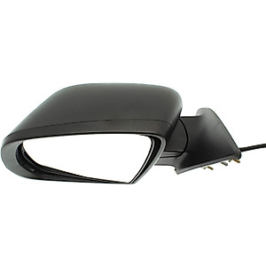 Kool Vue Driver Side Power Non-Heated Mirror for Jeep Cherokee 2014-2018 Manual Fold Without Signal Light, Blind Spot Monitor, Memory, Puddle Lamp & Auto-Dimming Textured