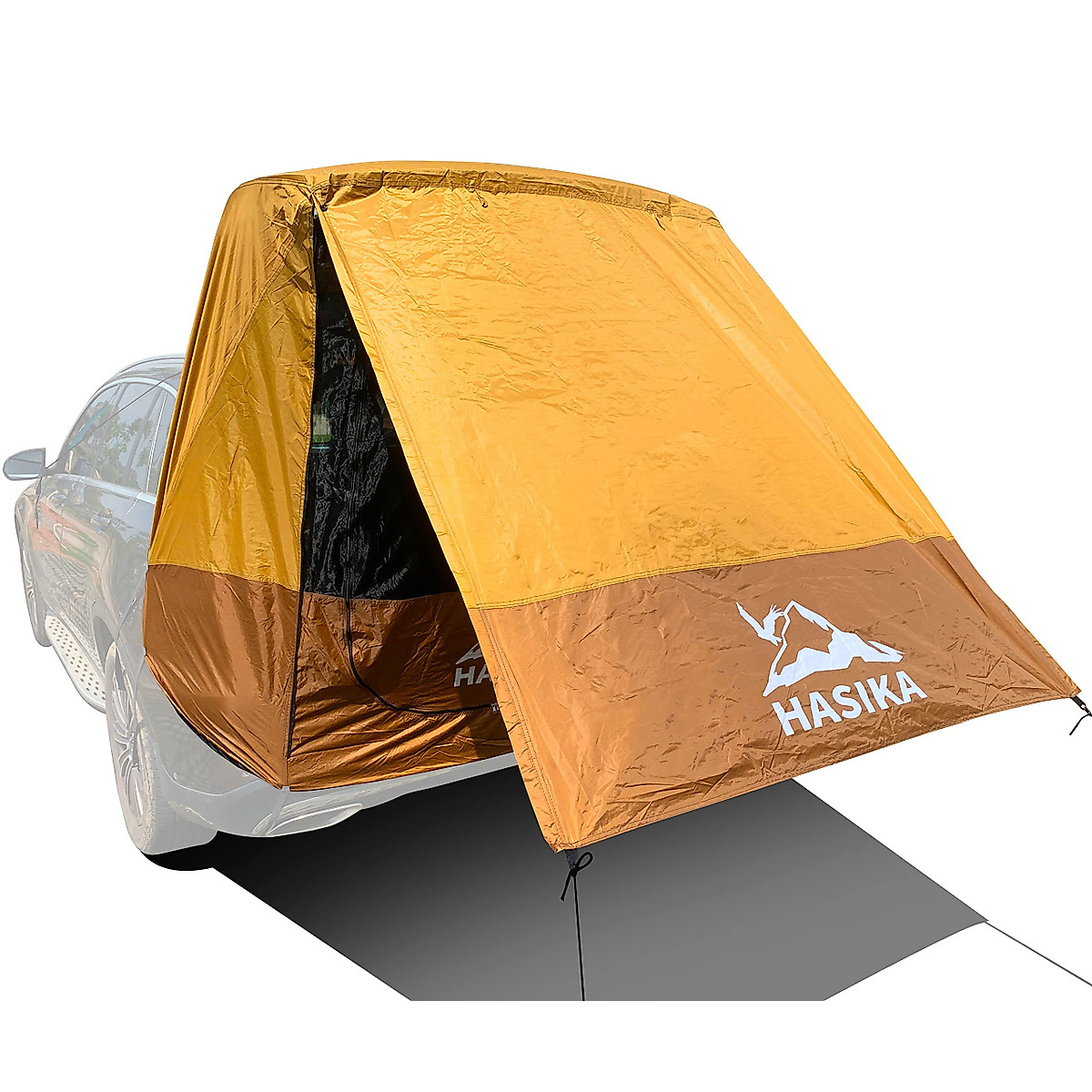 Hasika Camping Tent 2 Person Sun Shade Privacy Shelter Easy Set Up 120 Seconds Waterproof 3000MM UPF 50+ Yellow (Large)