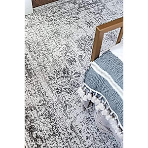 Unique Loom Sofia Collection Area Rug - Casino (9' x 12' Rectangle, Gray)