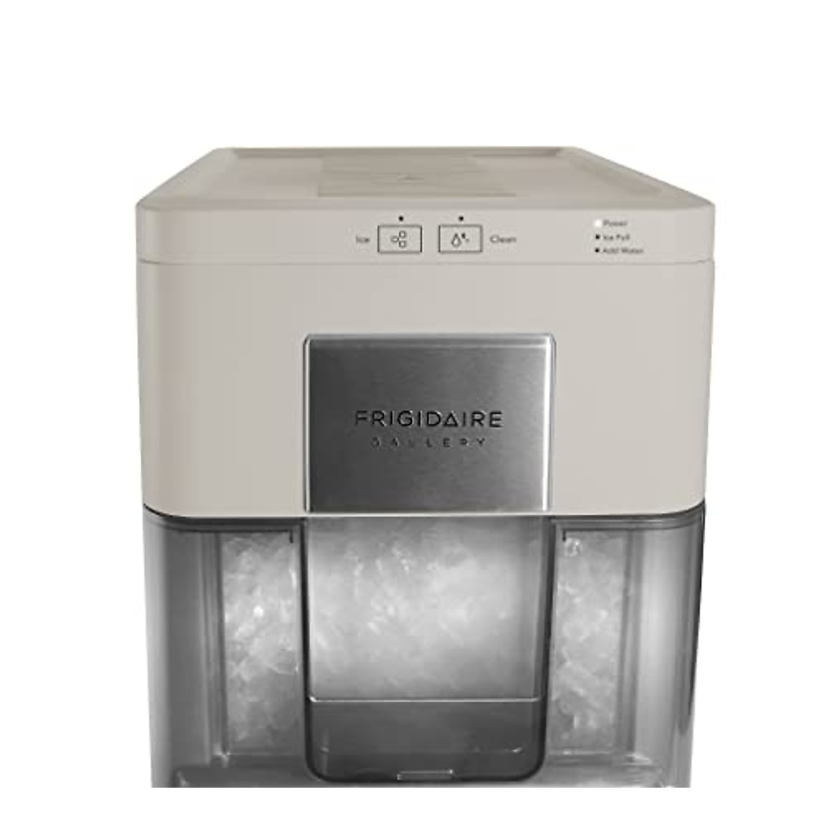FRIGIDAIRE Gallery EFIC255 Countertop Crunchy Chewable Nugget Ice Maker, 44lbs per Day, Auto Self Cleaning, 2.0 Gen, Cream