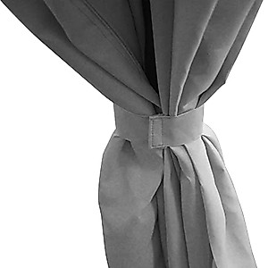 Outsunny 9' x 13' Patio Gazebo Canopy, Double Vented Roof, Steel Frame, Curtain Sidewalls, Outdoor Sun Shade Shelter for Garden, Lawn, Backyard, Deck, Gray