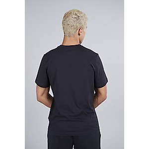 Men's Nike Sportswear Club T-Shirt, Nike Shirt for Men with Classic Fit, Black/White, XS