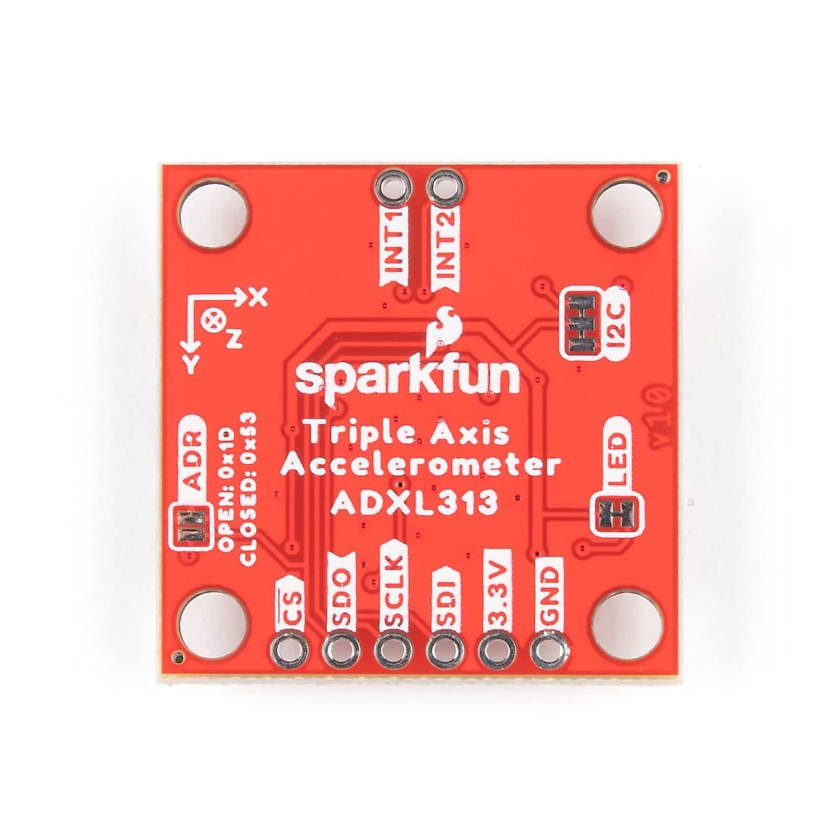 SparkFun Triple Axis Digital Accelerometer Breakout - ADXL313 (Qwiic) - Low Cost Low Power Up to 13-bit resolution-3-axis Accelerometer w/a 32-Level FIFO Stack Capable of Measuring up to ±4g